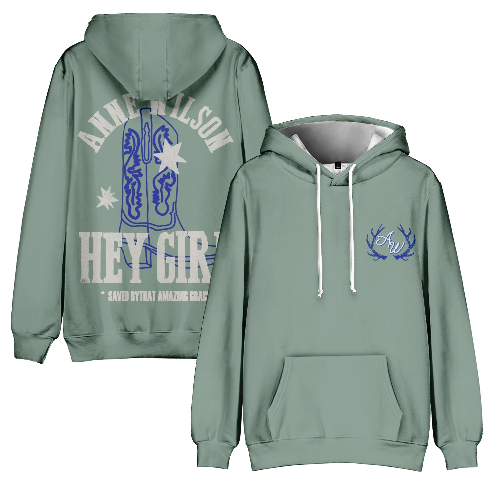 Anne-Wilson-Merch-Hey-Girl-Boot-Hoodie-Bay-Green-Long-Sleeve-Streetwear ...