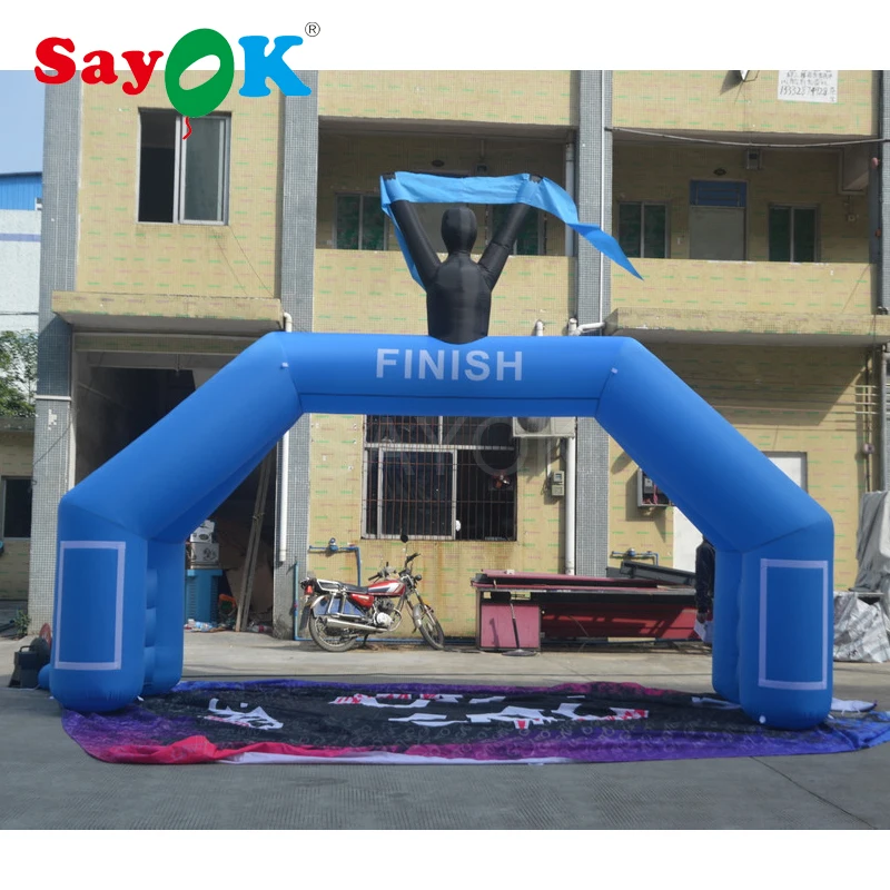 Cheap inflatable start finish line arch blue inflatable arch for event ...