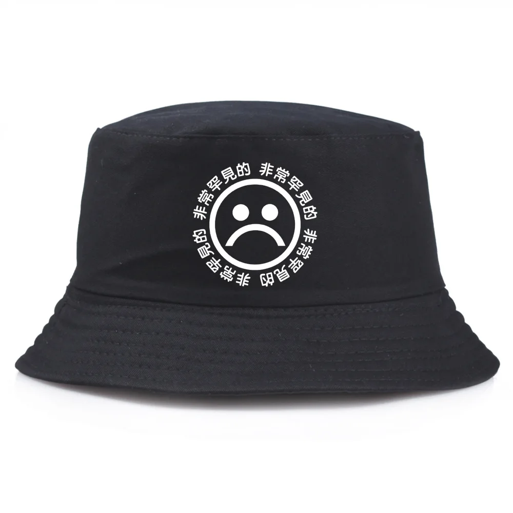 Unisex Sad Boy Bucket Hat Hip Hop Panama Caps Sad Emotion Summer Sun ...