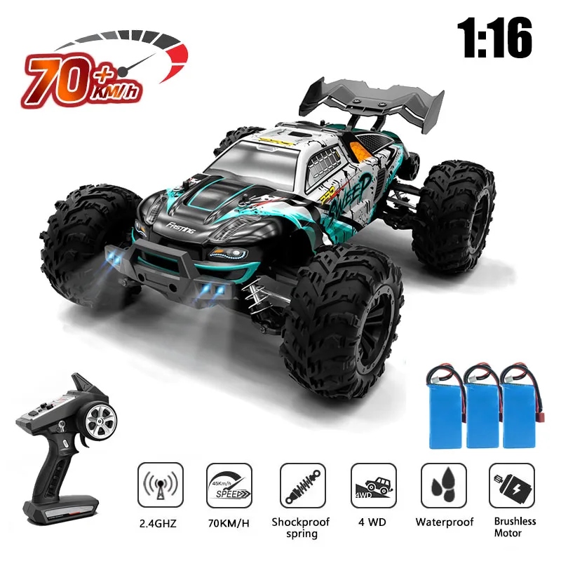 4x4 Remote Control Cart 16101PRO/16102PRO Brushless 4WD 70KM/H 2.4G RC ...