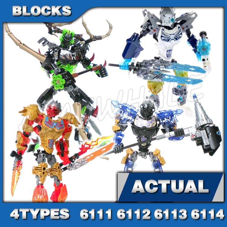 4Types-Bionicle-Unity-Mask-Uniter-of-Fire-Earth-Ice-Tahu-Onua-Umarak ...