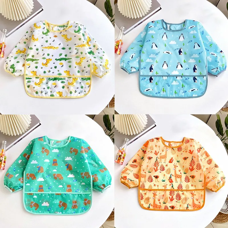 Baby-Bibs-Cute-Colorful-Cartoon-Waterproof-Bib-Infant-Eating-Children ...