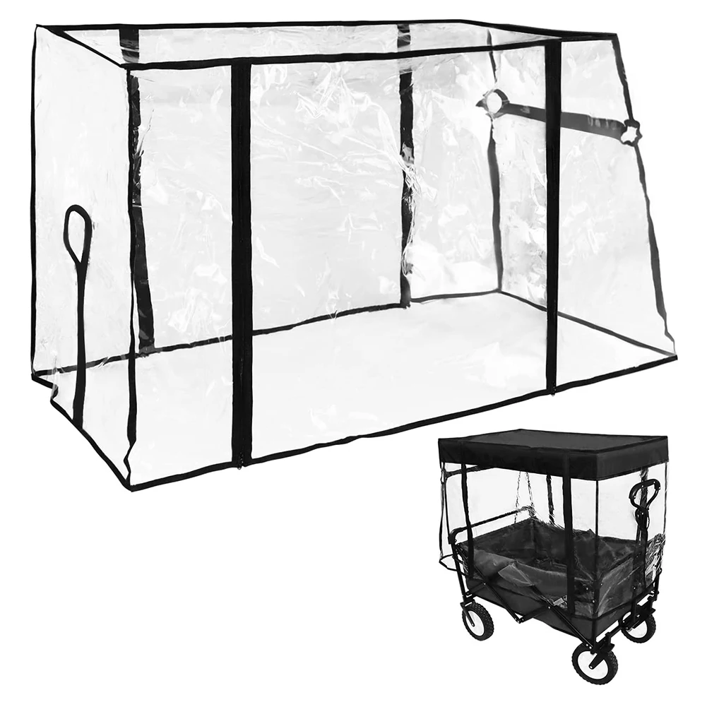 PVC-Rain-Cover-no-Cart-Camping-Trolley-Rain-Cover-Garden-Picnic-Wagon ...