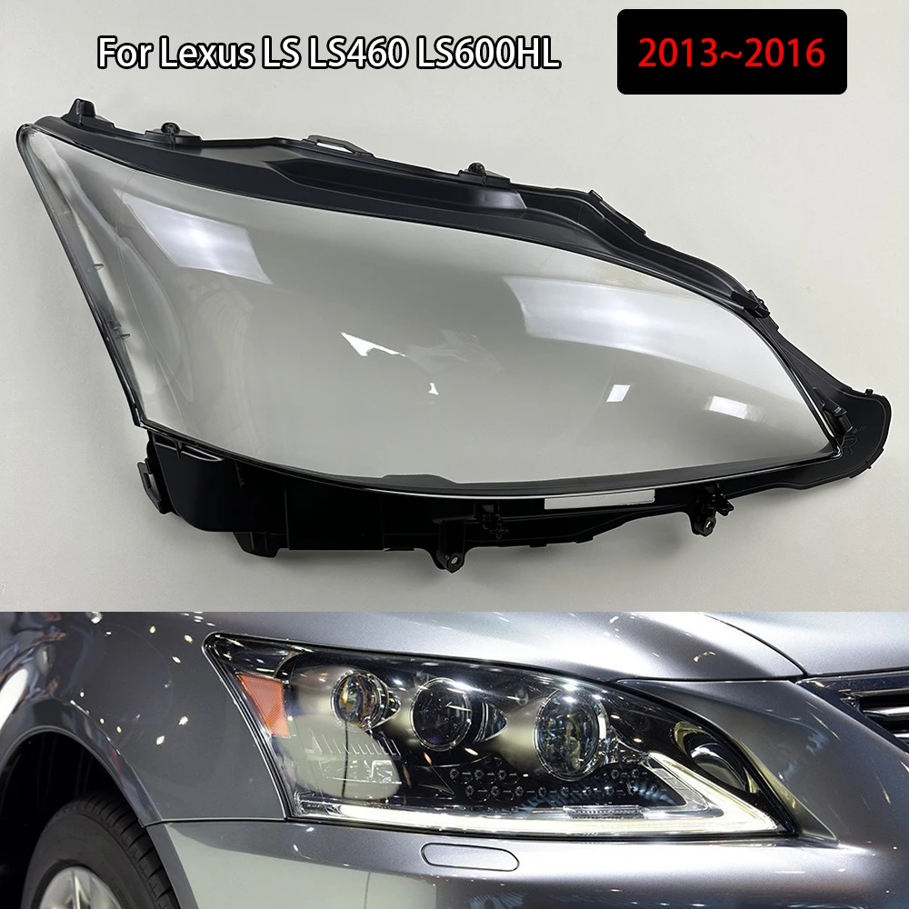 For-Lexus-LS-LS460-LS600HL-2013-2016-Headlight-Shade-Transparent ...