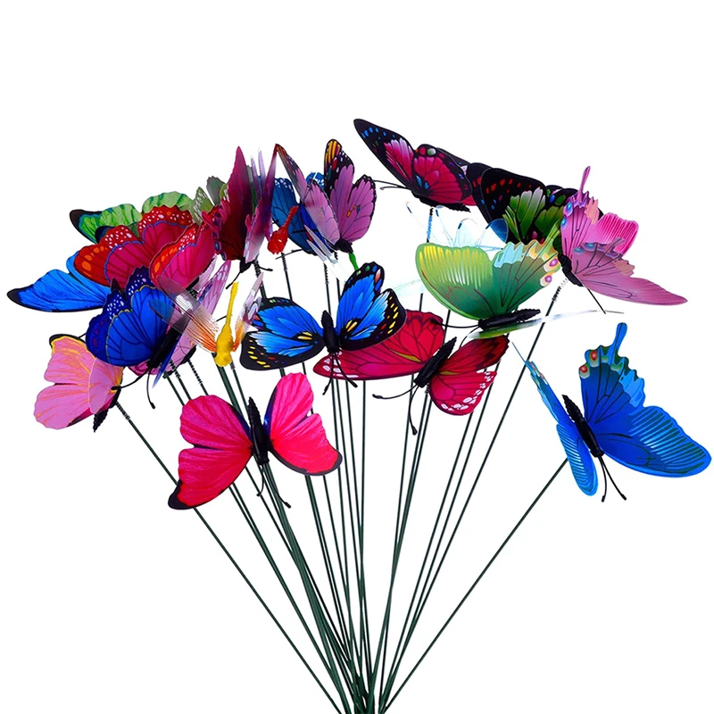 Mariposas-decorativas-para-macetas-estacas-con-mariposas-de-colores ...