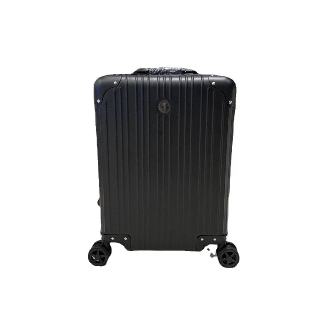 Aluminum magnesium alloy boarding case leather case universal wheel ...