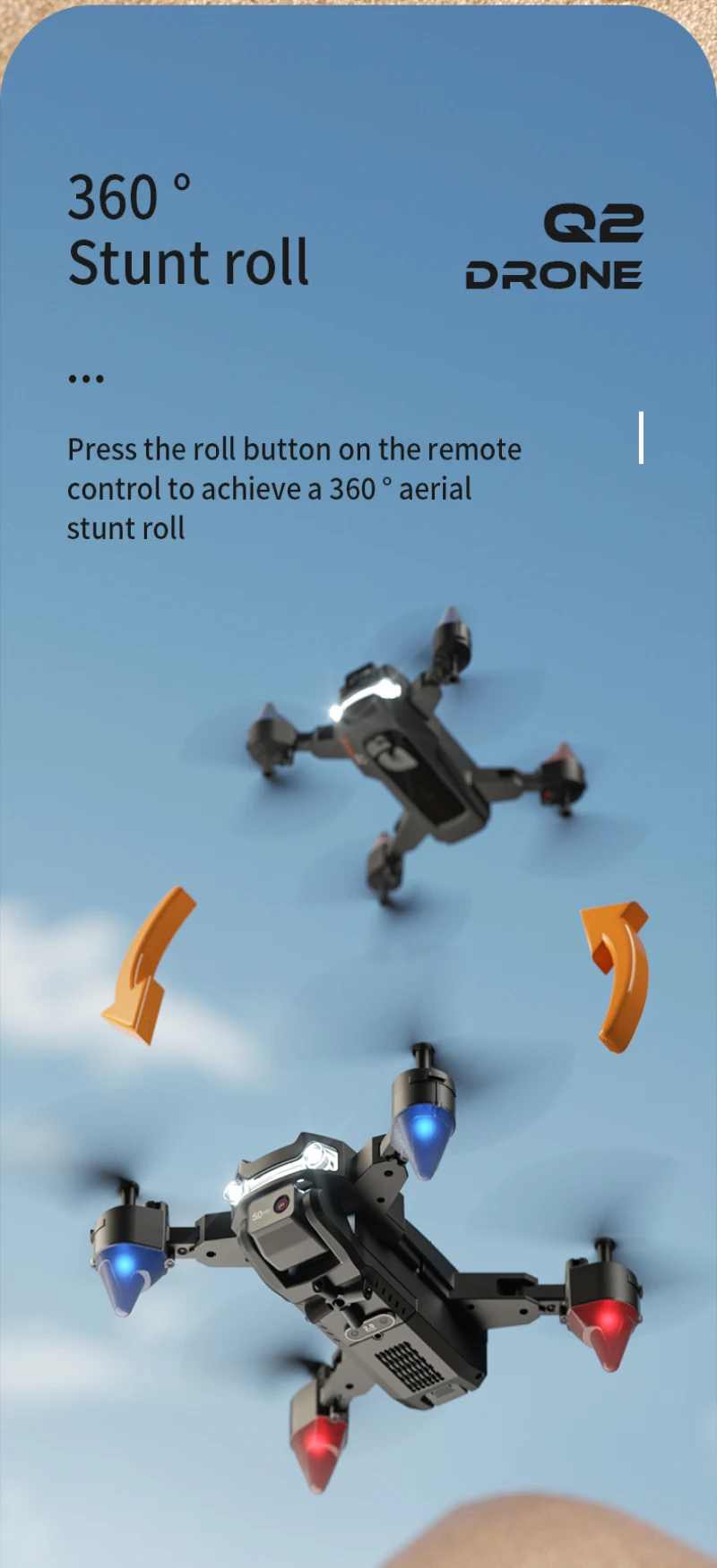 Orange Pro Dual8K-2B-Lenovo-Drone GPS professionnel Q2Pro 5G ...
