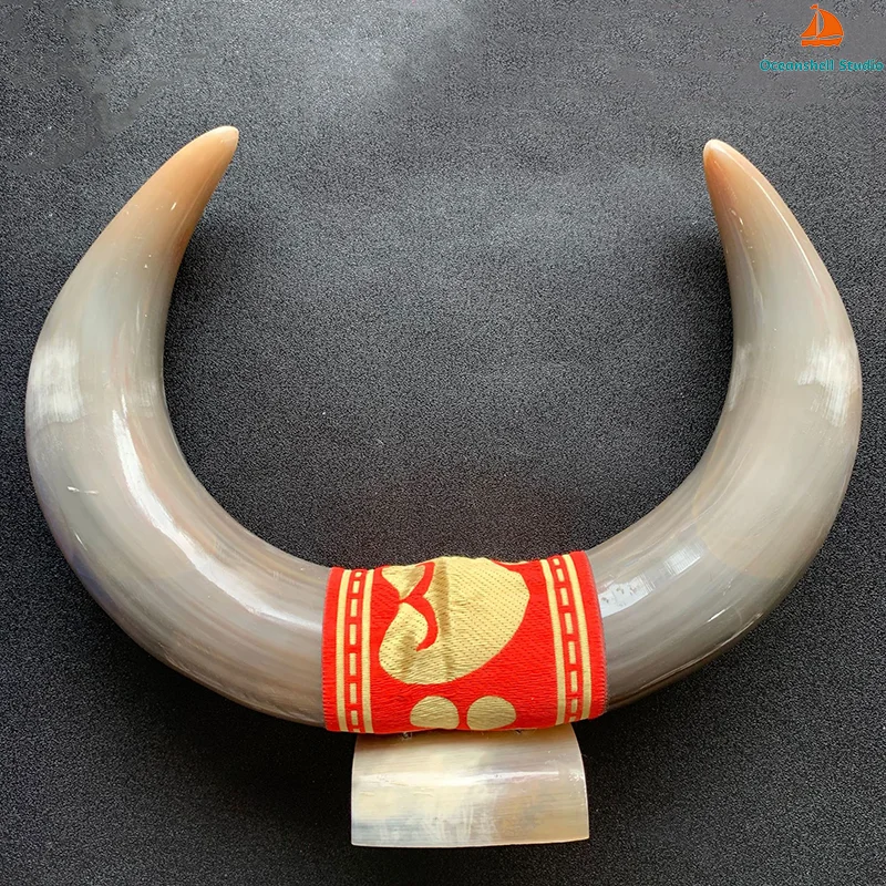 Authentic-Real-Horn-Sculpture-Crafts-Home-Decor-Ornaments-Natural ...
