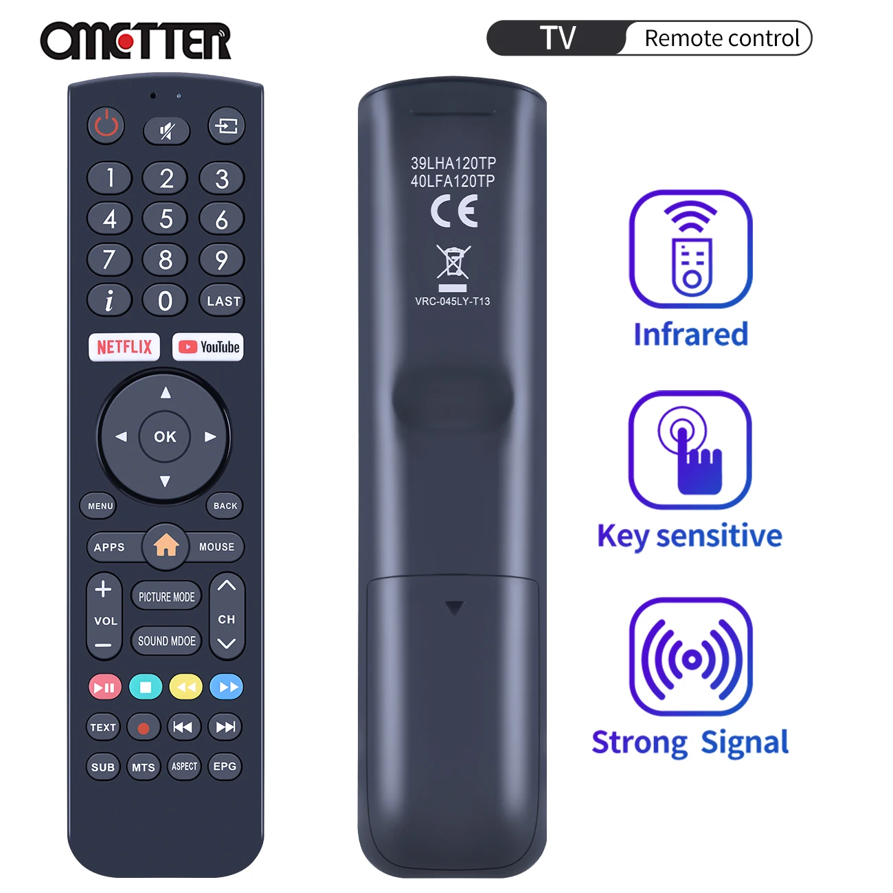 New-Remote-Control-for-Nikkei-NF4321-SMART-NF4321SMART-NH2424SMART-TV ...
