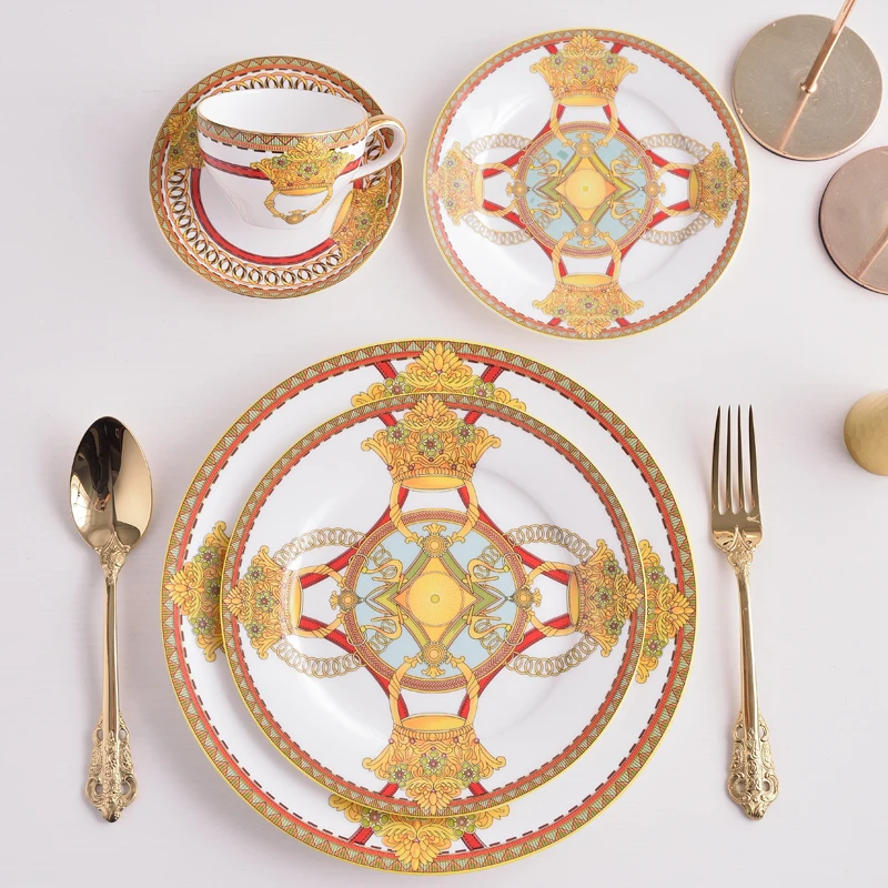 Vajilla-en-esmalte-serie-Crown-6-8-10-5-platos-plato-de-cocina ...