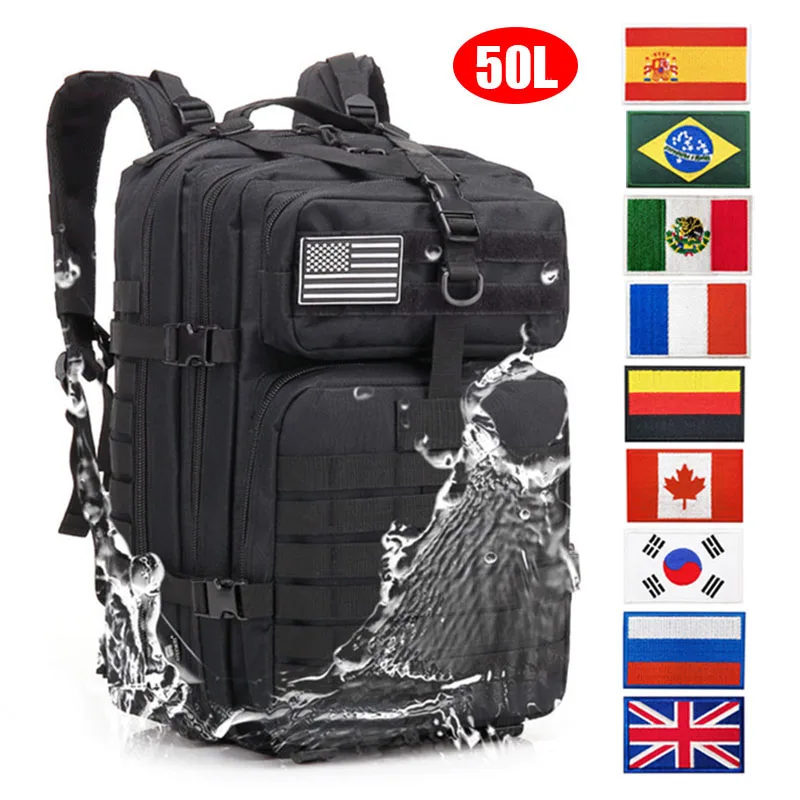 30L-50L-OutdoorArmy-Bag-MOLLE-Backpack-For-Women-Men-Outdoor-Hiking ...