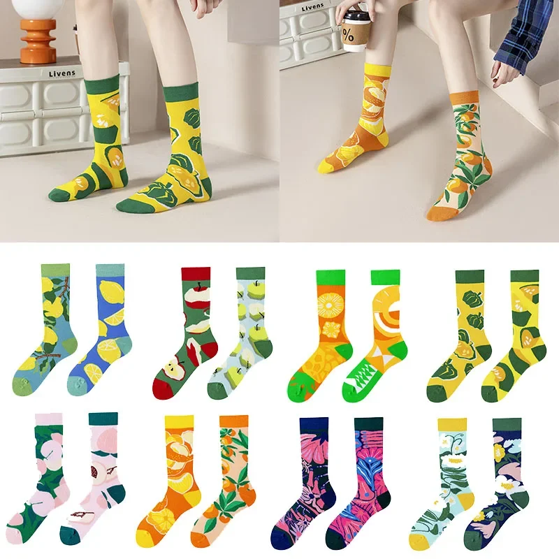 AB-Socks-New-Couple-Socks-Combed-Cotton-Hand-Stitching-Creative-Cartoon ...