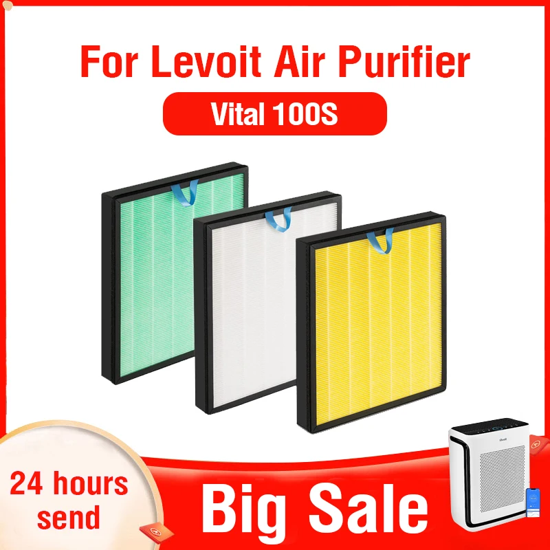 For Levoit Air Purifier Hepa Filter Vital 100S For Levoit Activated ...