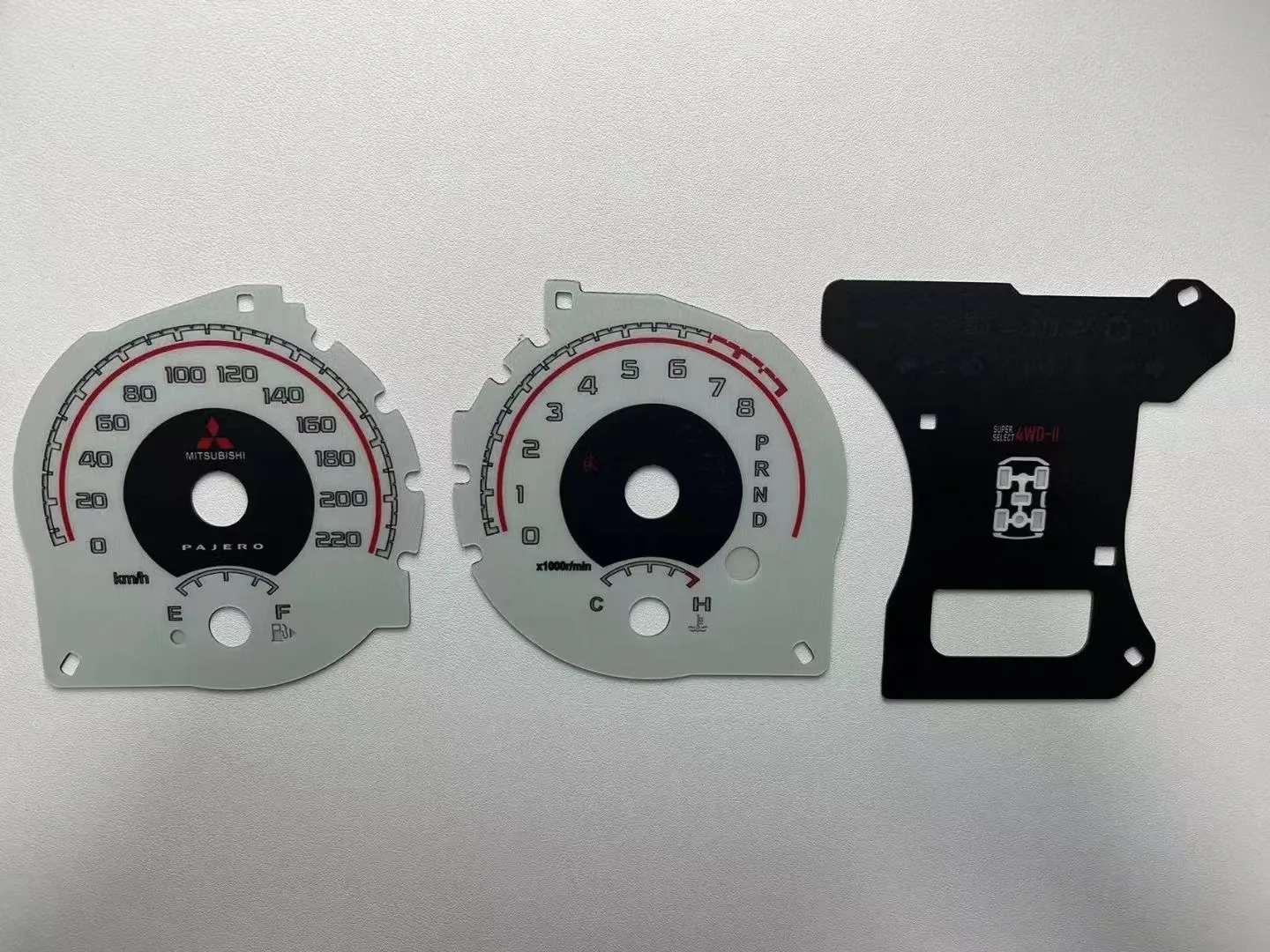 Gauge-FACE-Tacho-Speedo-DIALS-For-Mitsubishi-Pajero-Disc-Overlay-220KM ...
