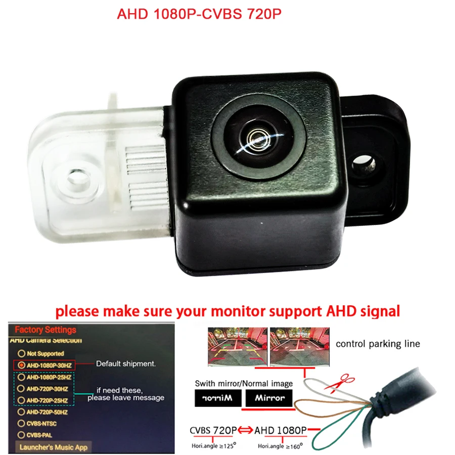 AHD1920*1080P Car rear Backup Camera for Mercedes Benz W203 W211 2003 ...