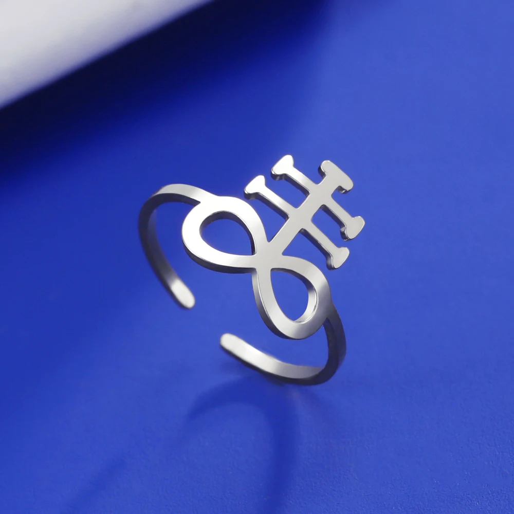 COOLTIME-Satanic-Leviathan-Cross-Symbol-Ring-Stainless-Steel-Seal-of ...
