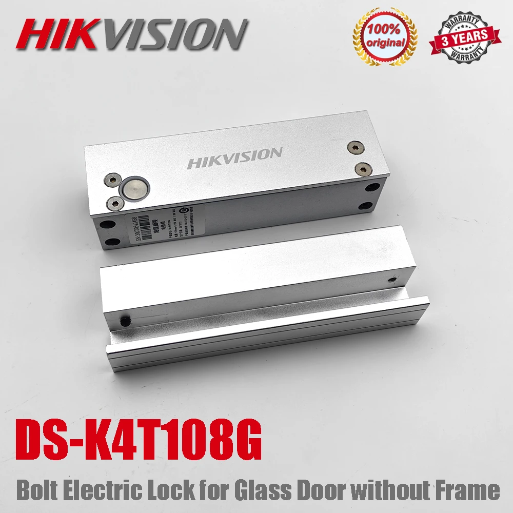 Original Hikvision DS-K4T108G Bolt Electric Lock for Glass Door without ...