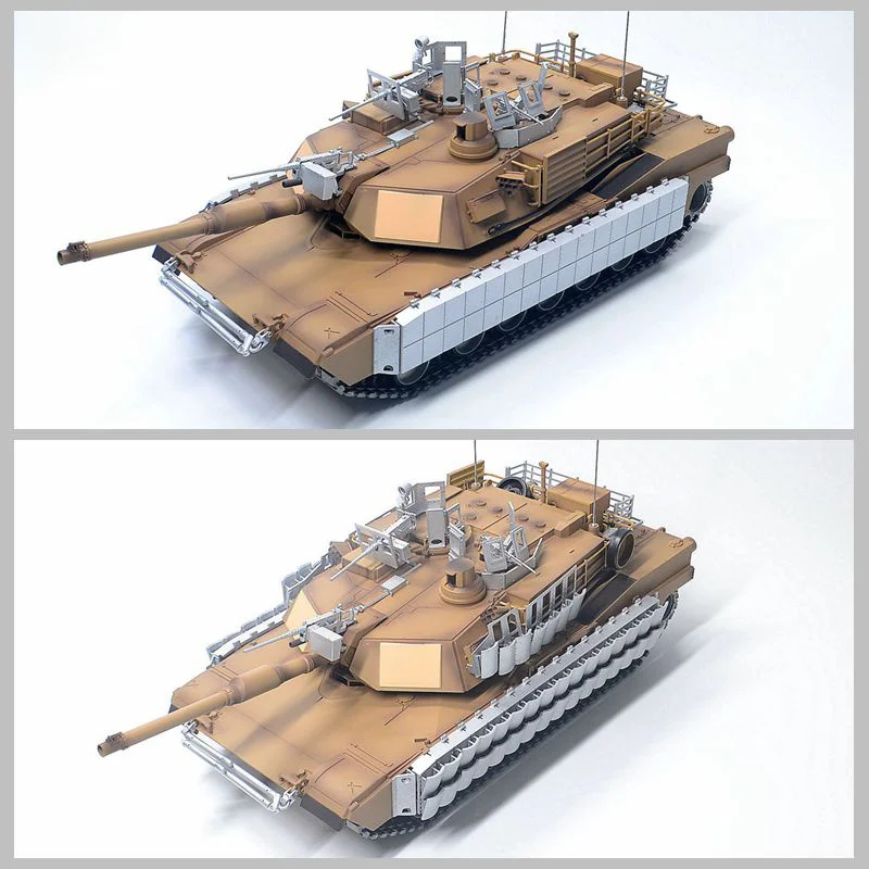 1-16-Henglong-3918-M1A2-Tank-TUSK-Armor-Kit-de-Metal-II-piezas-de ...