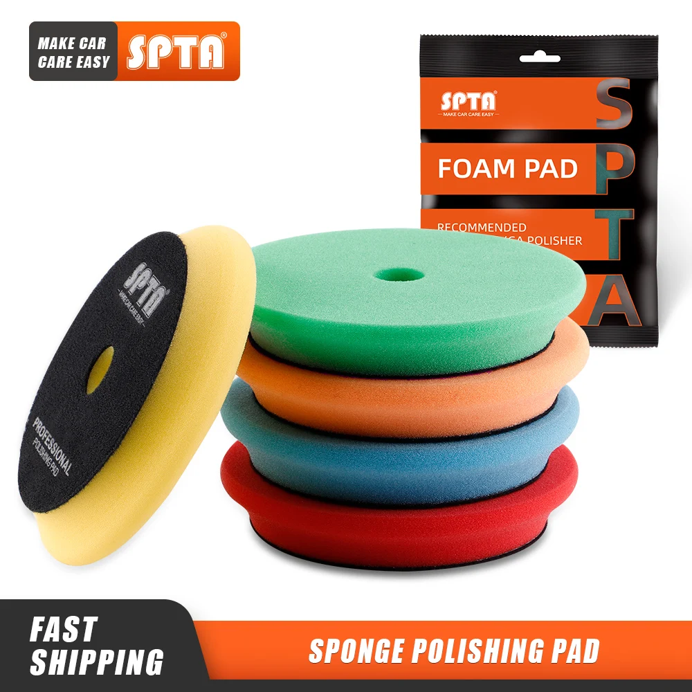 (bulk Sales 2pcs & 10pcs) Spta 5"(125mm)/6"(150mm) Car Spong Buffing ...