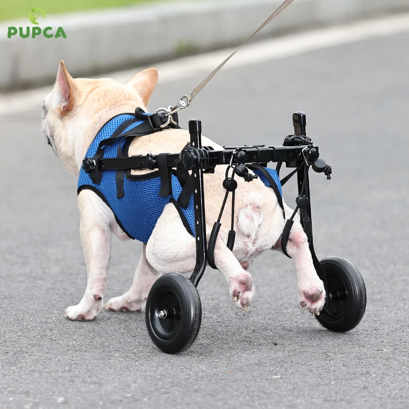 PUPCA-Pet-Wheelchair-Cart-Adjustable-Pet-Cat-Dog-Rehabilitation-Walking ...