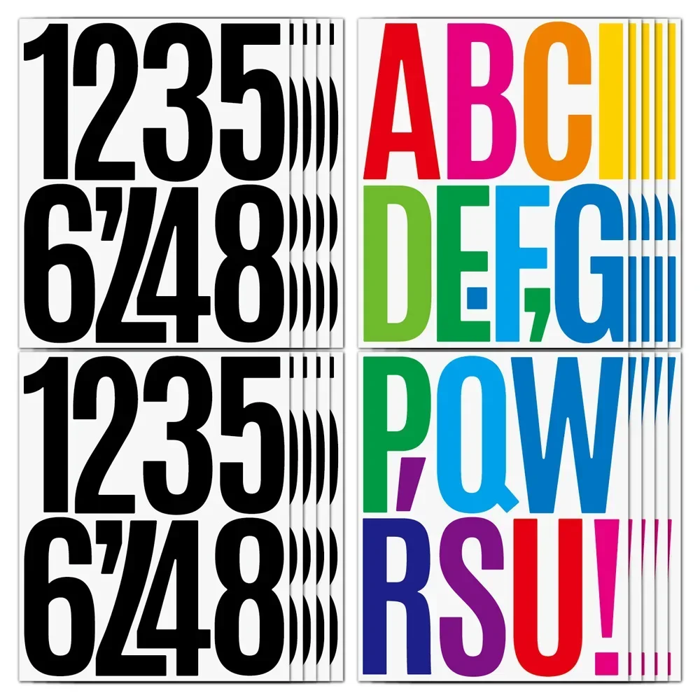 5-inch-Big-Letter-Number-Sticker-Large-Alphanumeric-Stickers-Family ...