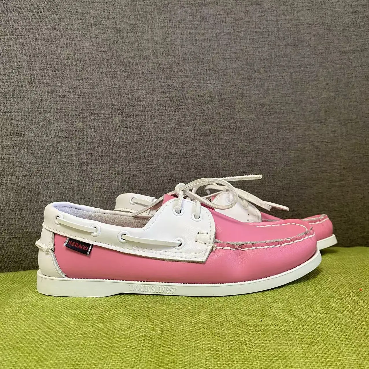 SEBAGO-Men-Homme-Authentic-Docksides-Shoes-Premium-Leather-Moc-Toe-Lace ...