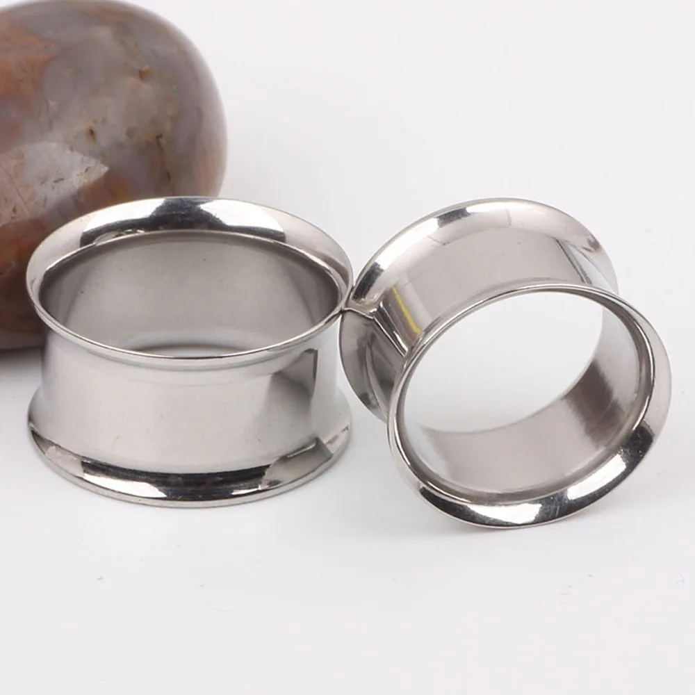 2pcs-No-Screw-Flesh-Ear-Plugs-and-Tunnels-Double-Flared-Hollow-Ear ...