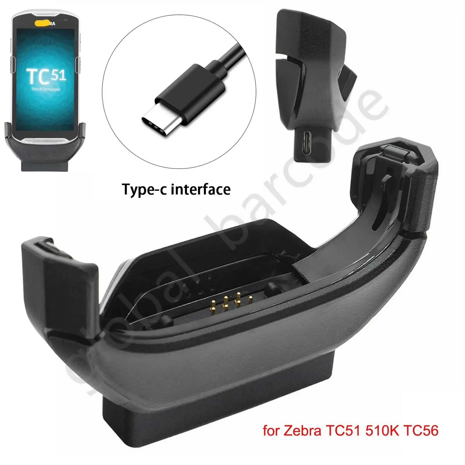 For-Zebra-TC51-510K-TC56-TC52-TC57-TYPE-C-CLIP-ON-CHARGER-ADPTR-TC56 ...