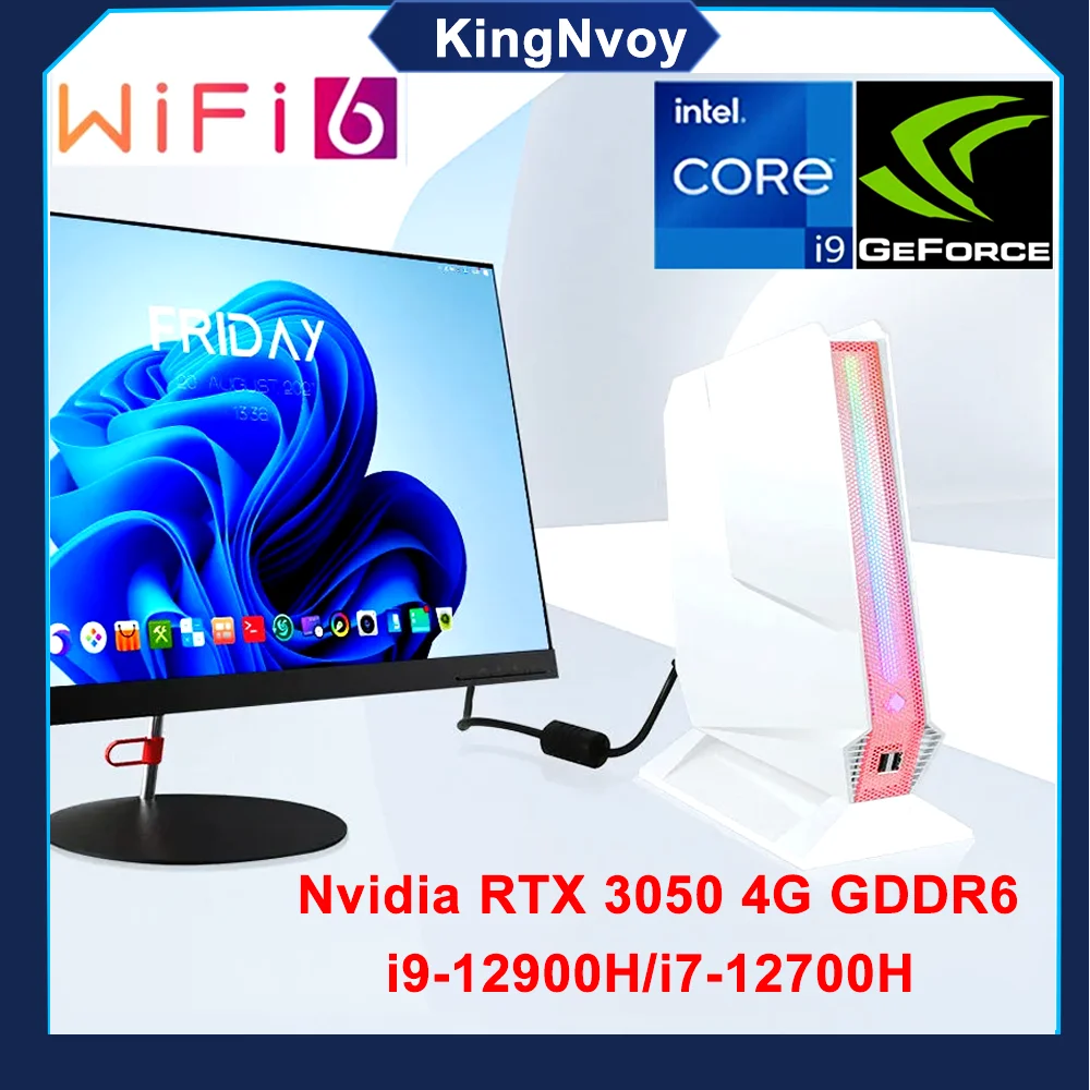 Mini PC i9 Intel Core i7 12900H 12700H Nvidia RTX 3050Ti 8G PCIE4.0 2xDDR4 Win11, ordenador de ...
