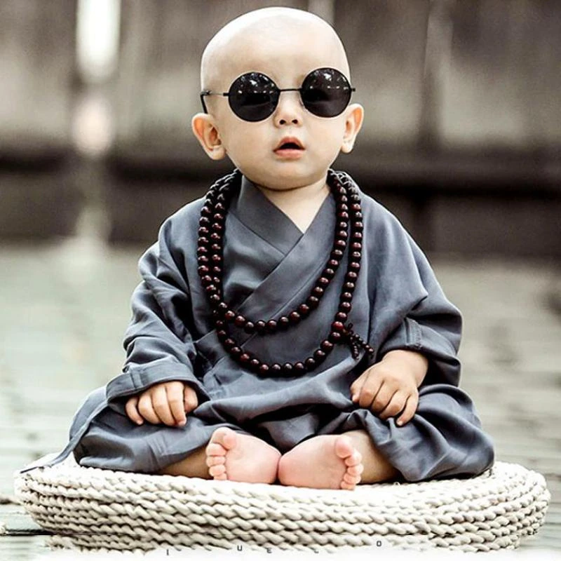 Boys Kids Children Little Monk Clothing Children Shaolin Temple Arts ...