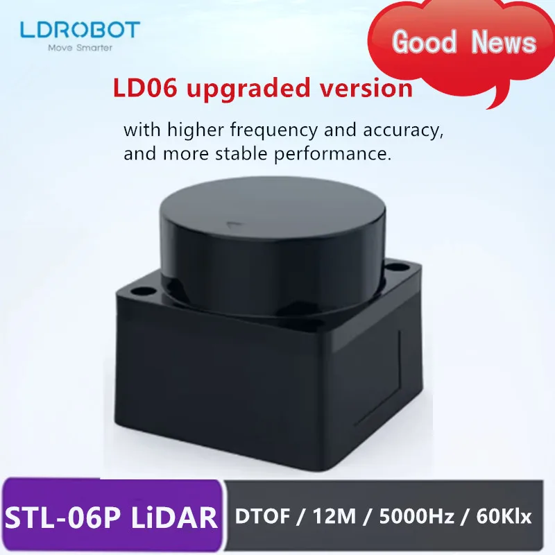 STL-06P lidar es LD06 lidar versión mejorada Detector de radar de ...