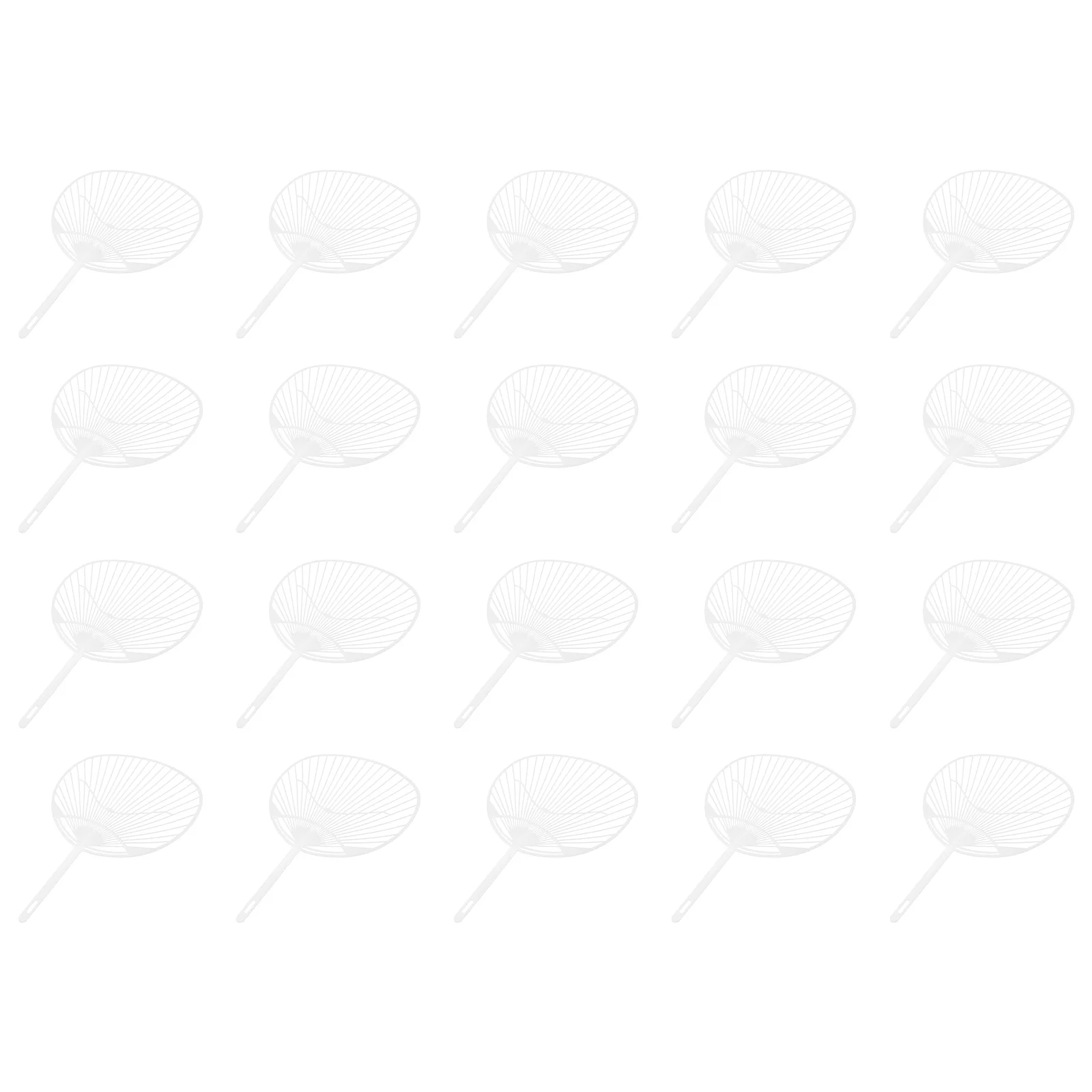 20pcs Japanese Fan Uchiwa DIY Kit Hand-held Fan Framework for DIY ...