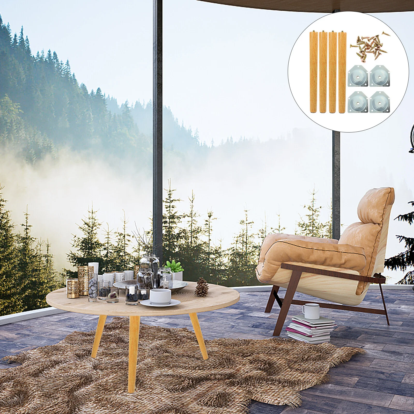 Solid-Wood-Table-Legs-Extenders-Sofa-Furniture-Riser-Desk-Couch-Wooden ...