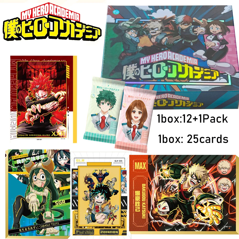 Cardjoy-Tarjetas-de-My-Hero-Academia-25-piezas-Anime-japon-s-Booster ...