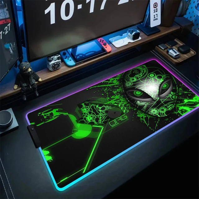 Large Alienware Backlight Mouse Pad RGB Gaming Mousepad Varmilo Gamers ...