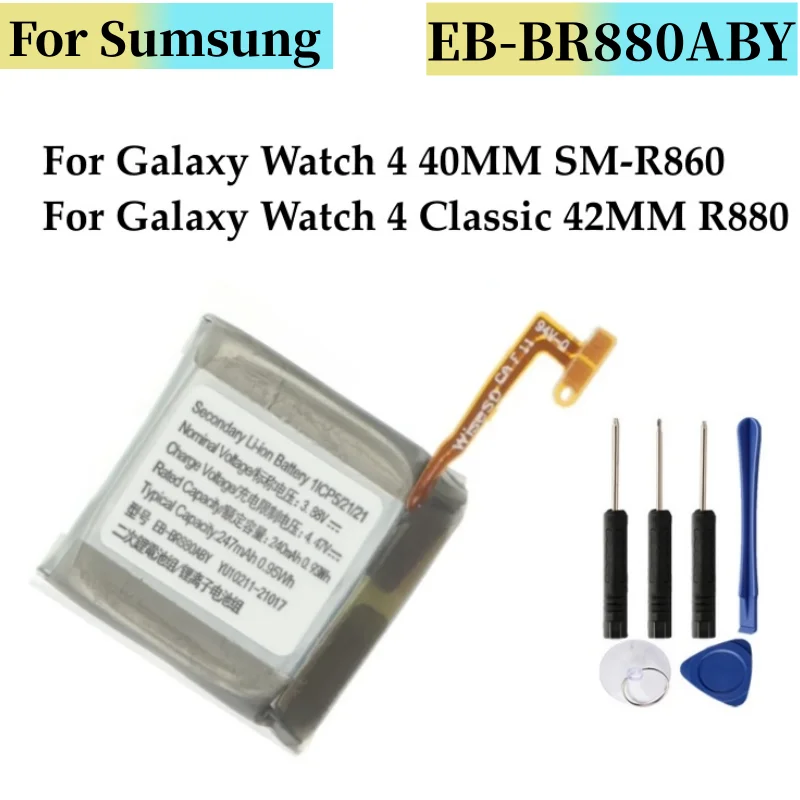 EB-BR880ABY Battery For Galaxy Watch 4 40MM SM-R860, Galaxy Watch 4 ...