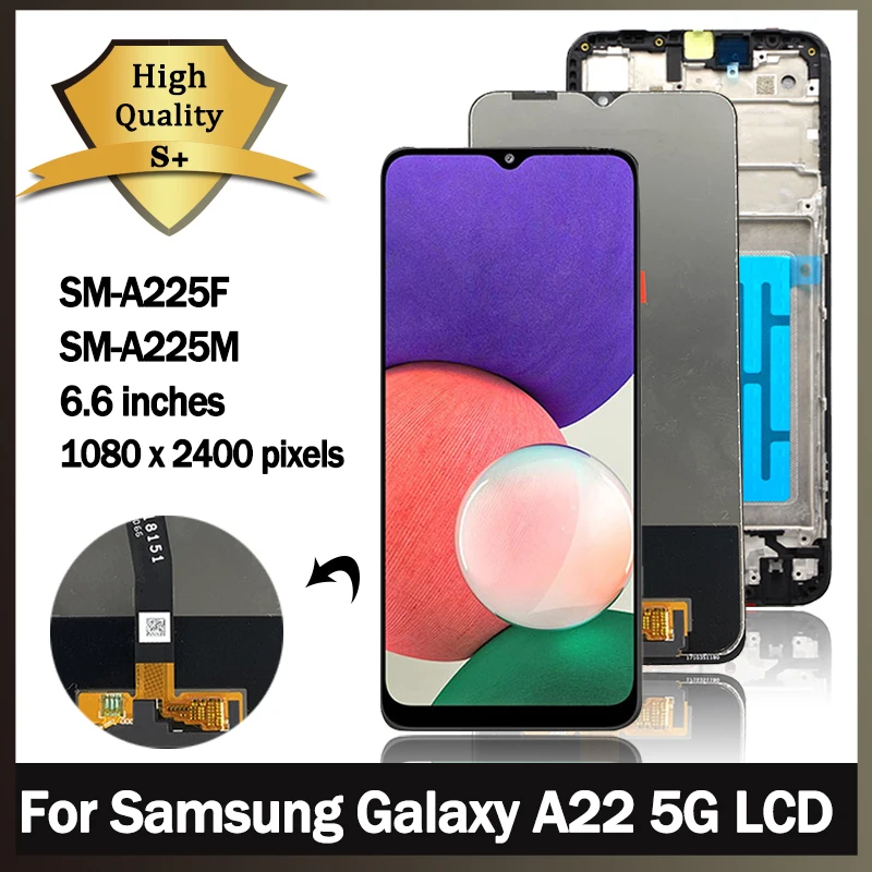 6.6" Original For Samsung Galaxy A22 5G A226 A226B LCD Display Touch Screen Digitizer Assembly ...