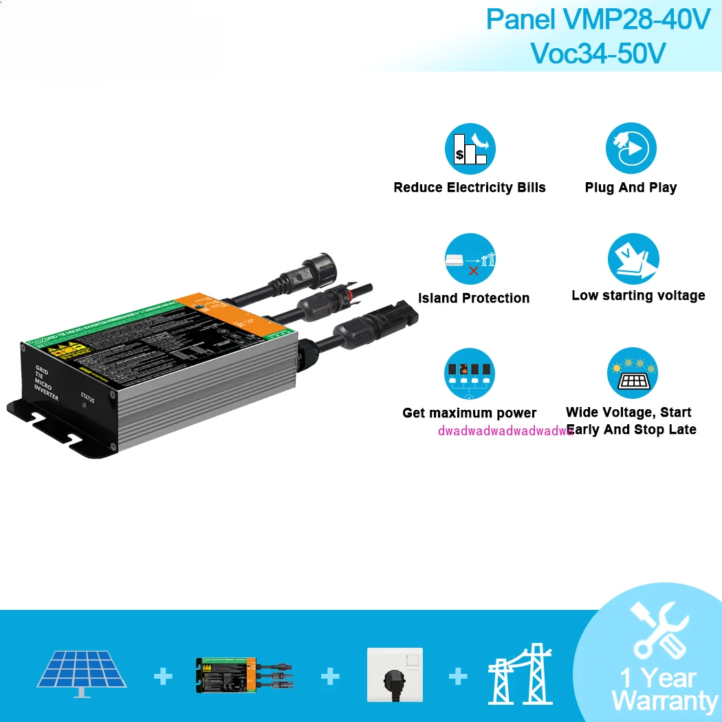 350W-300W-500W-600W-700W-MPPT-Solar-PV-Grid-Tie-Micro-Inverter-GMI ...