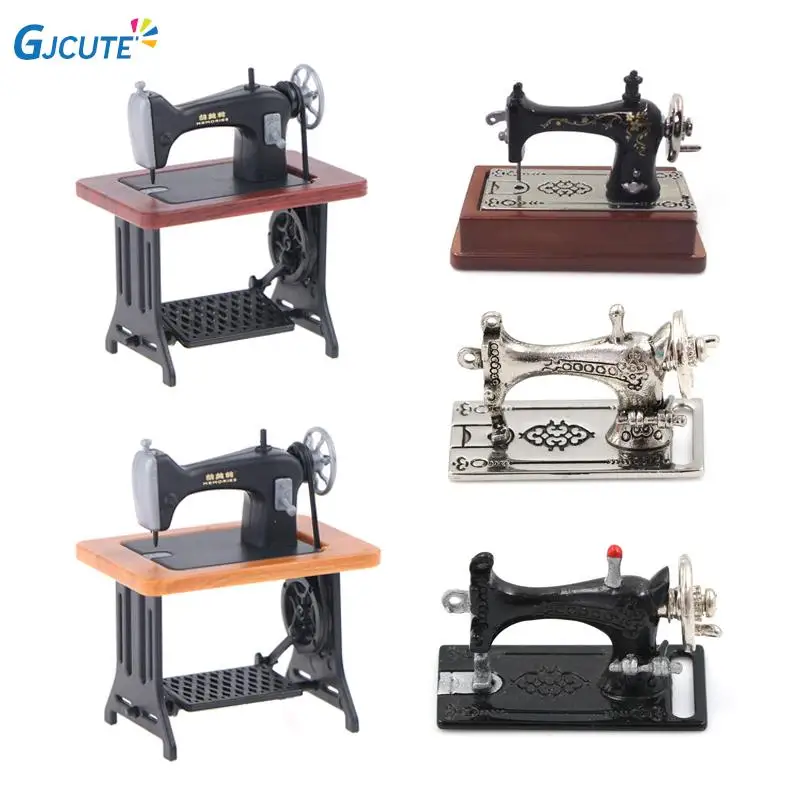 New-1-12-Dollhouse-Miniature-Vintage-Sewing-Machine-Model-Furniture ...
