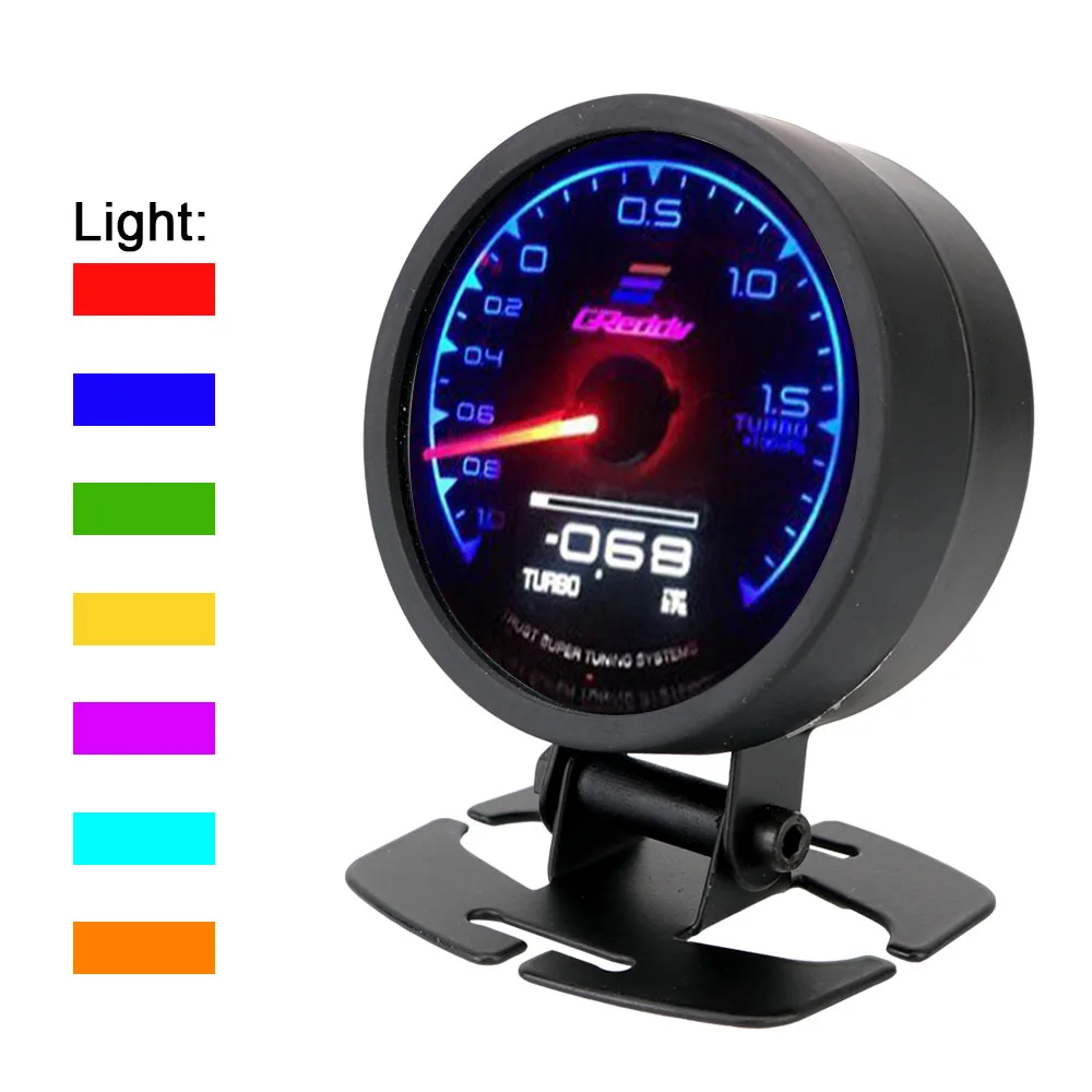 Turbo-Boost-Gauge-7-Color-Racing-Gauge-LCD-Digital-Display-Car-Gauge ...