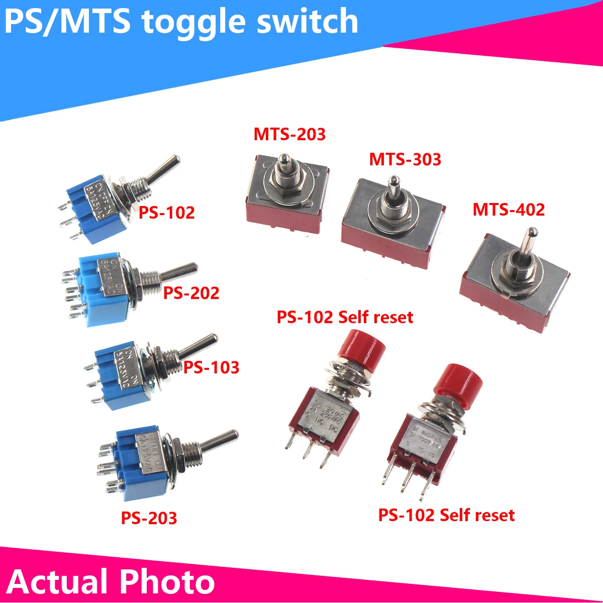 5PCS-Miniature-Lever-Toggle-Switch-Single-Pole-Double-Throw-ON-OFF-ON ...