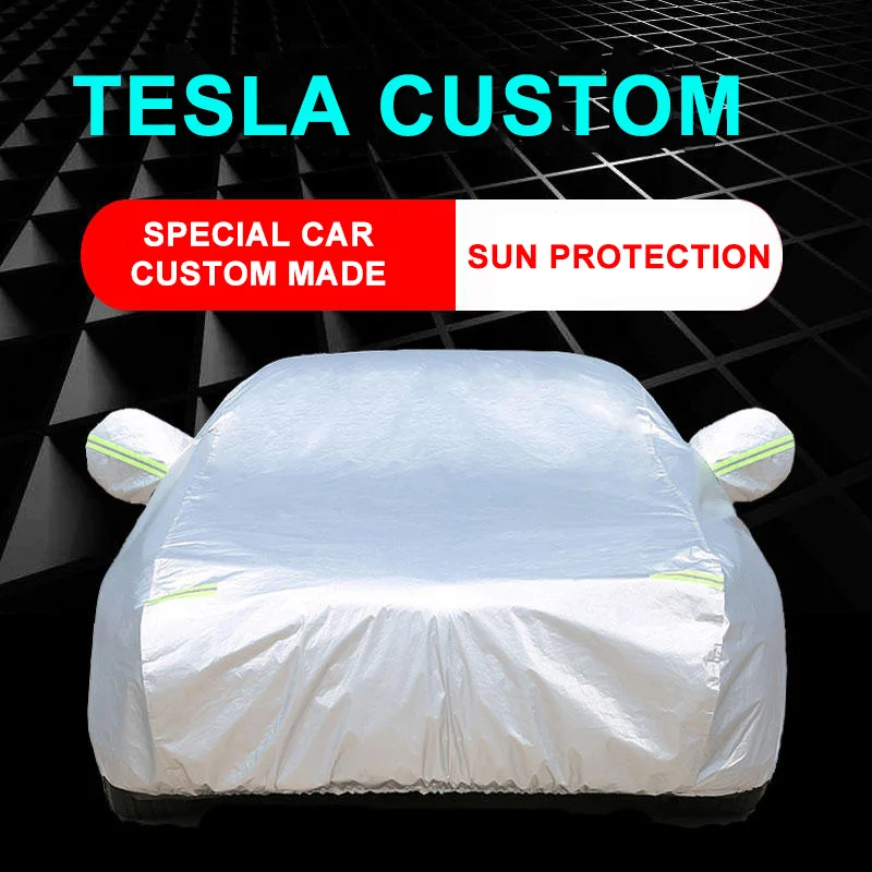 For Tesla Car Cover Special Sunscreen Rain Protection Waterproof Anti ...