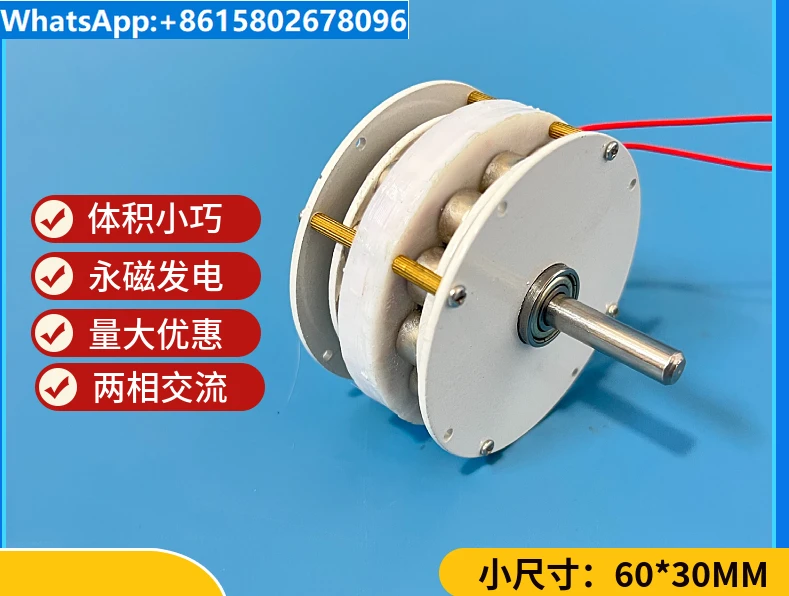 Disk-type-non-iron-core-generator-low-speed-high-efficiency-no ...