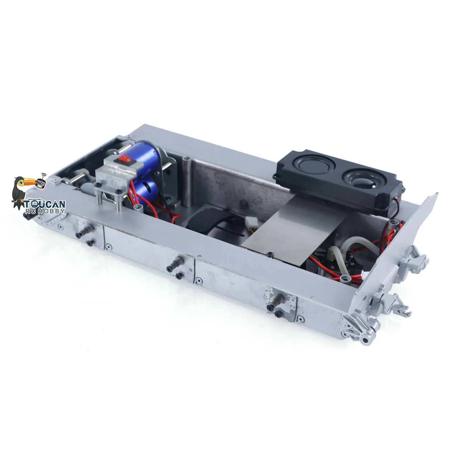 RC Metal Chassis Smoke Unit Gearbox Power Motor Speaker for RC Tank ...
