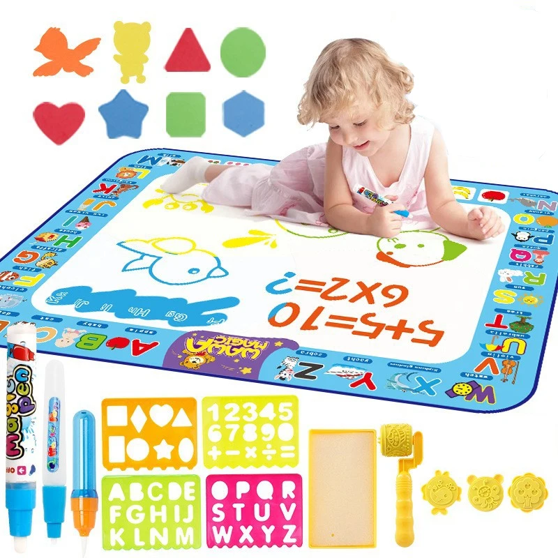 Magic-Water-Drawing-Mat-Coloring-Doodle-Mat-with-Magic-Water-Pens ...