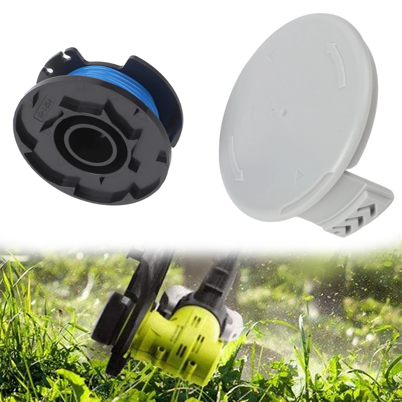 String Trimmer Spool Replacement Set for AC14RL3A 11 Feet Line 6/8/10 ...