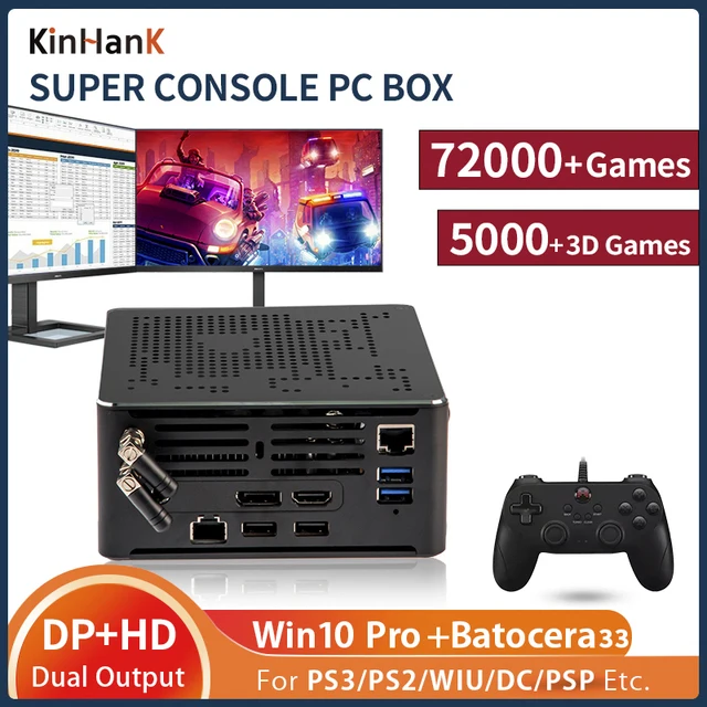 Super Console Mini PC Box Video Game Console Built-in 72000+Games ...