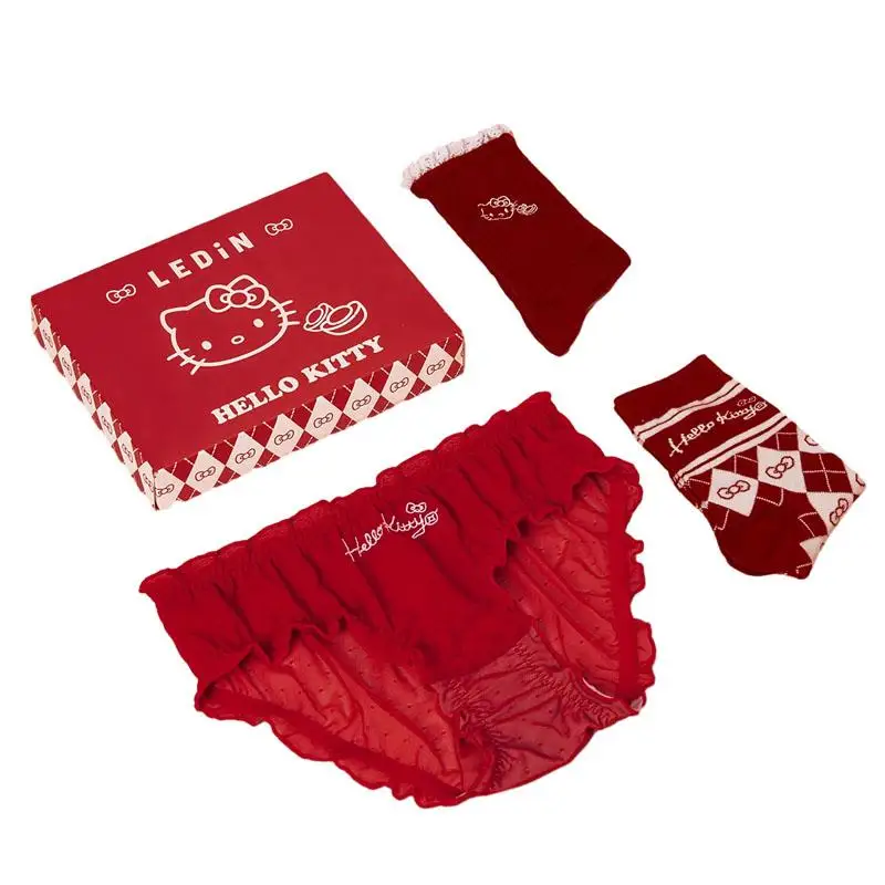 Anime-Cartoon-Hellokittys-Red-Underwear-Mid-Waist-Hip-Lifting-Lace-Lace ...
