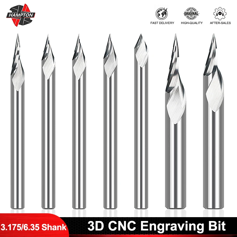 Cnc Woodwork Router Bits | Cnc Router Bits 6.35mm | Carbide Milling ...