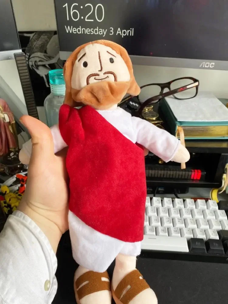 New-Jesus-Plush-Toy-Virgin-Mary-Soft-Doll-Stuffed-Sofa-Decoration-Red ...